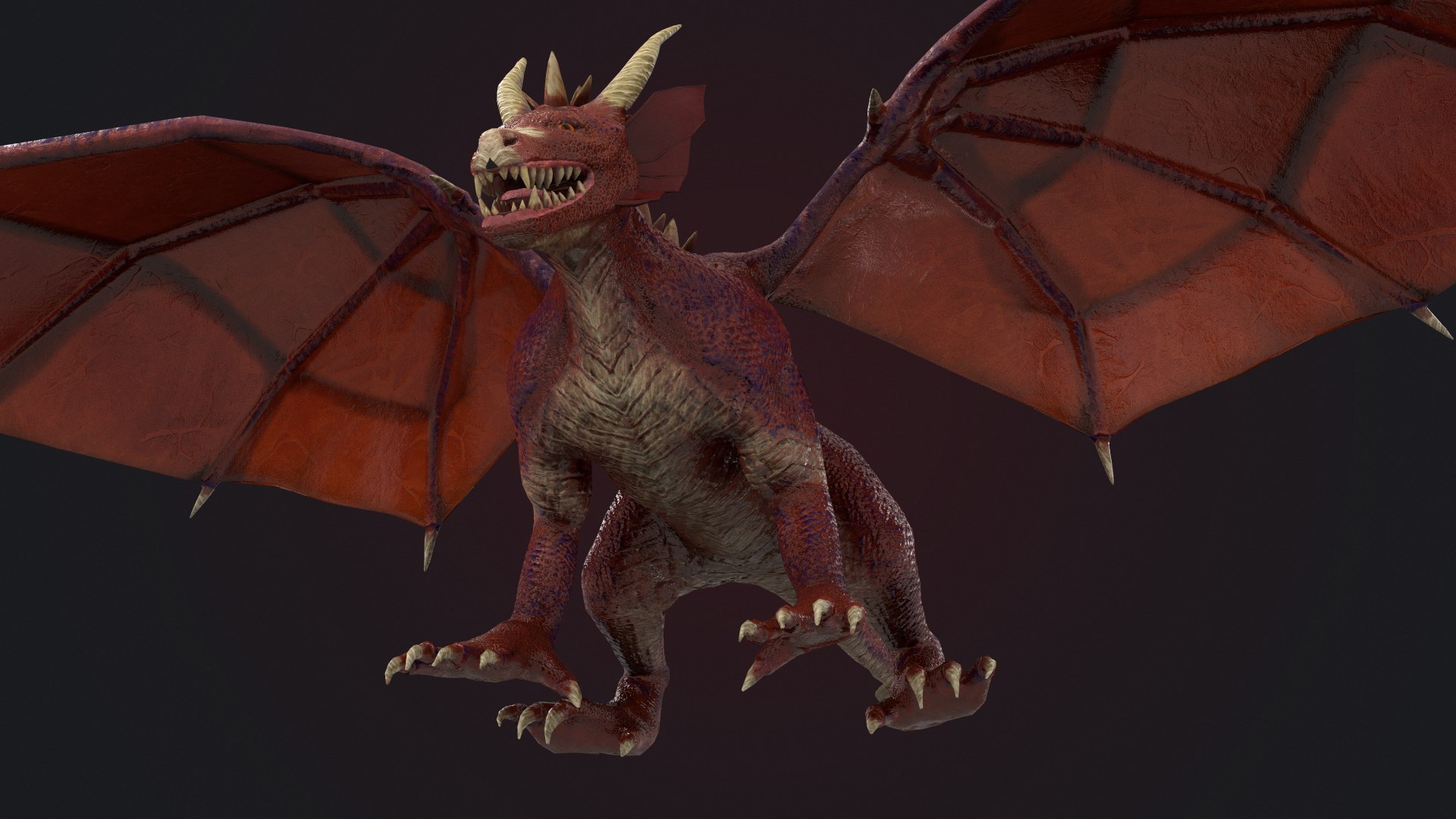 3D Dragon Game Ready PBR - TurboSquid 1765318