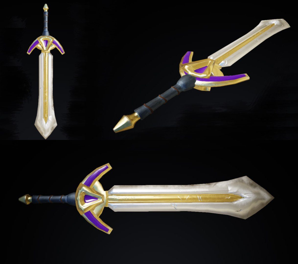 king sword 3d obj