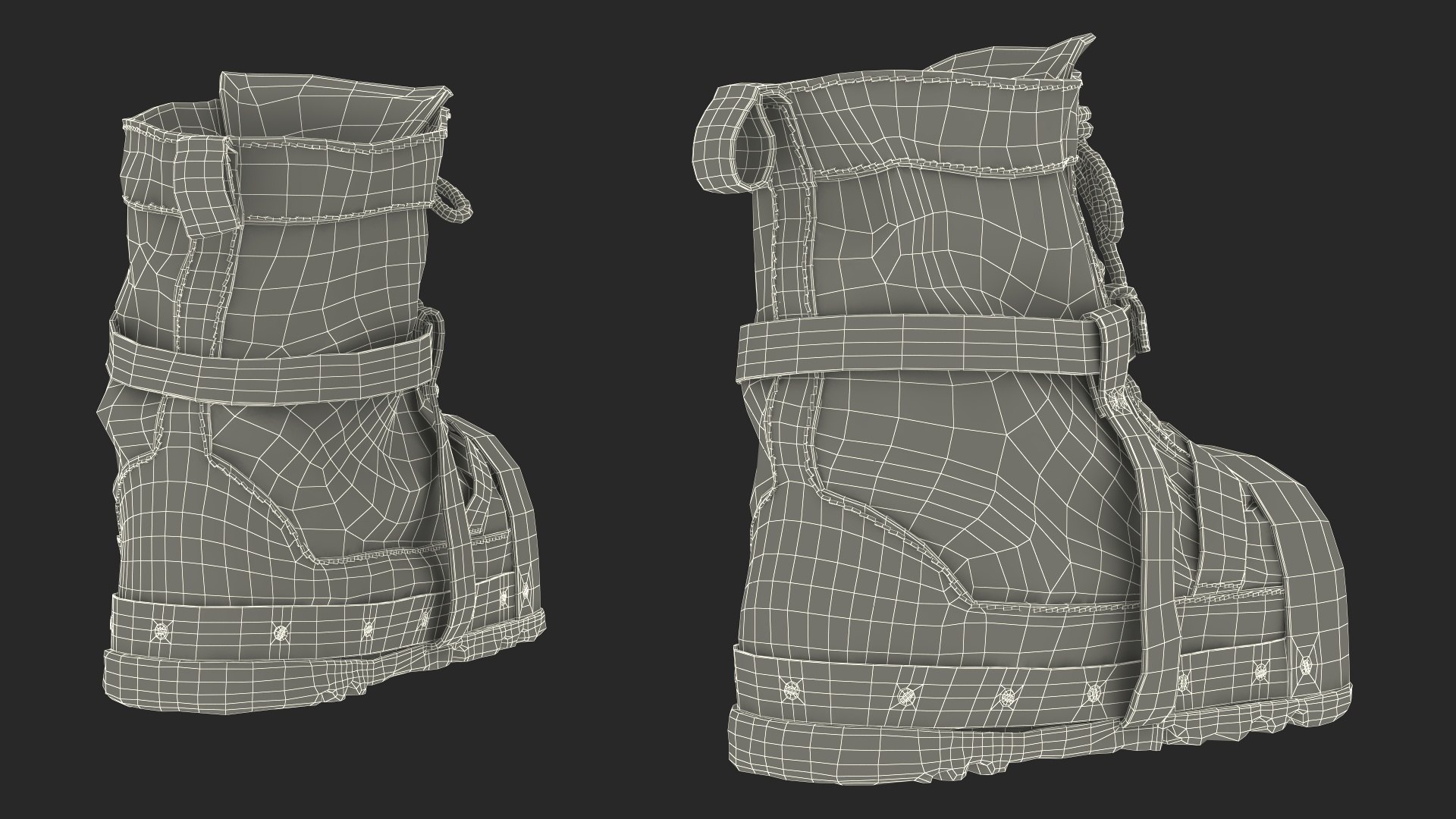 Old Vintage Diving Boots 3D - TurboSquid 2314101