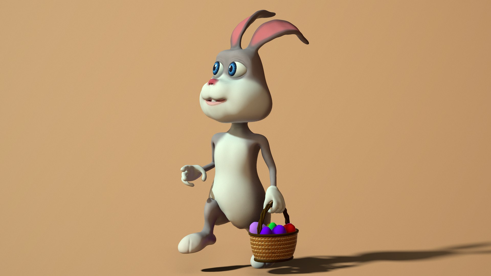 Bunny Cartoon 3D Model - TurboSquid 1382572