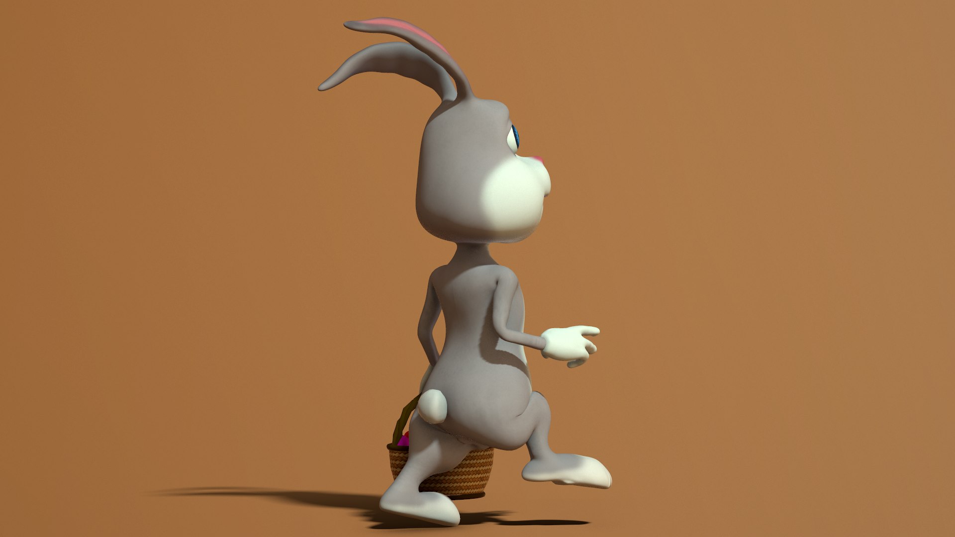 Bunny Cartoon 3D Model - TurboSquid 1382572