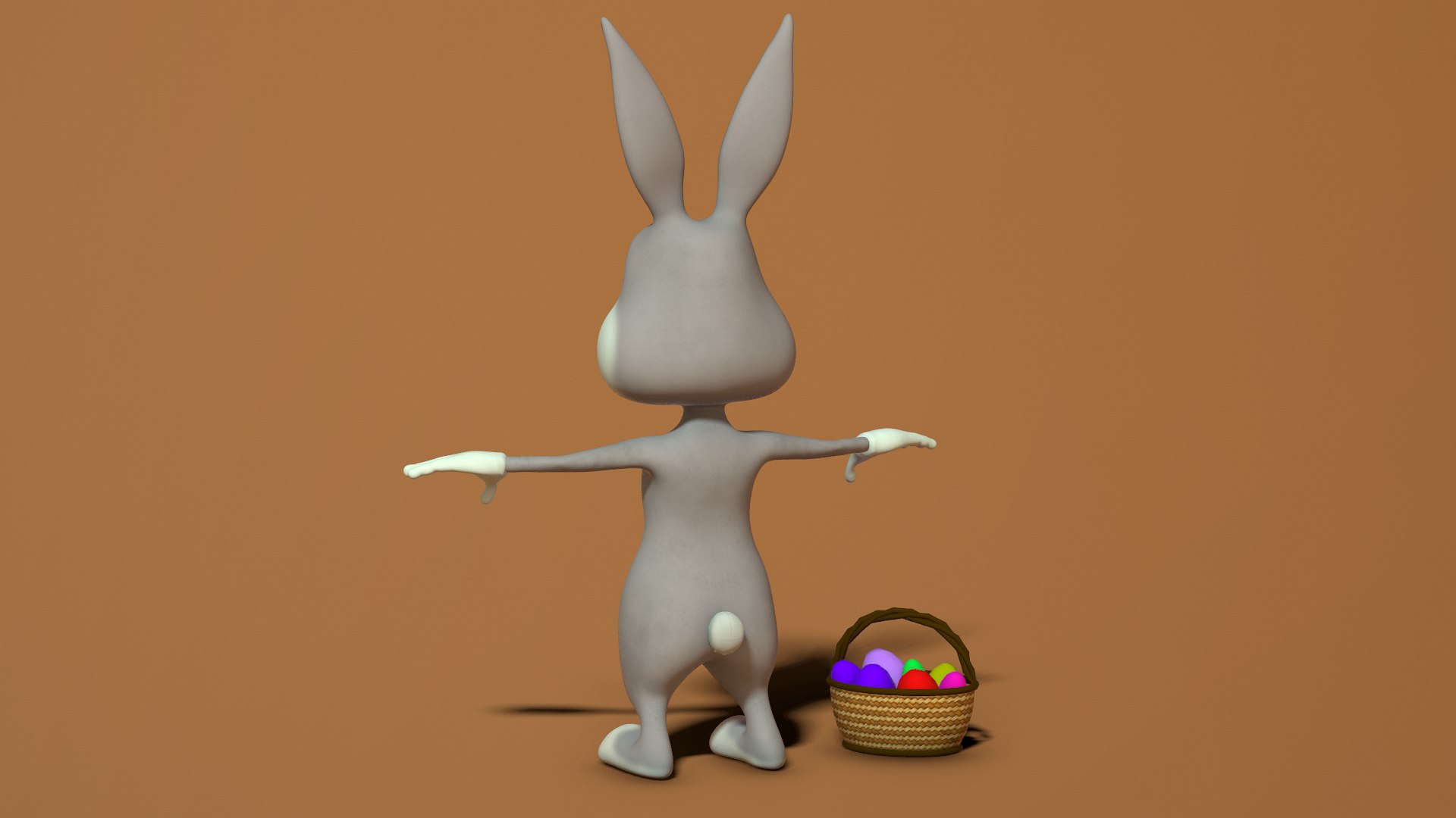 Bunny Cartoon 3D Model - TurboSquid 1382572