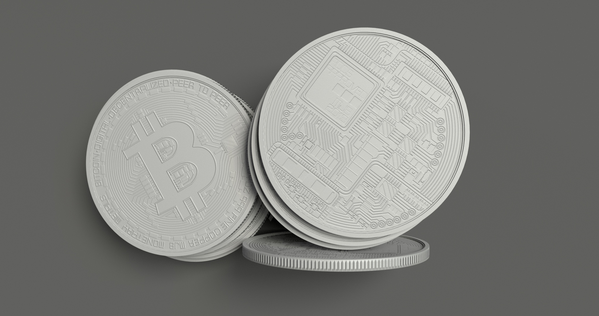 Bitcoin coin currency 3D model - TurboSquid 1676882