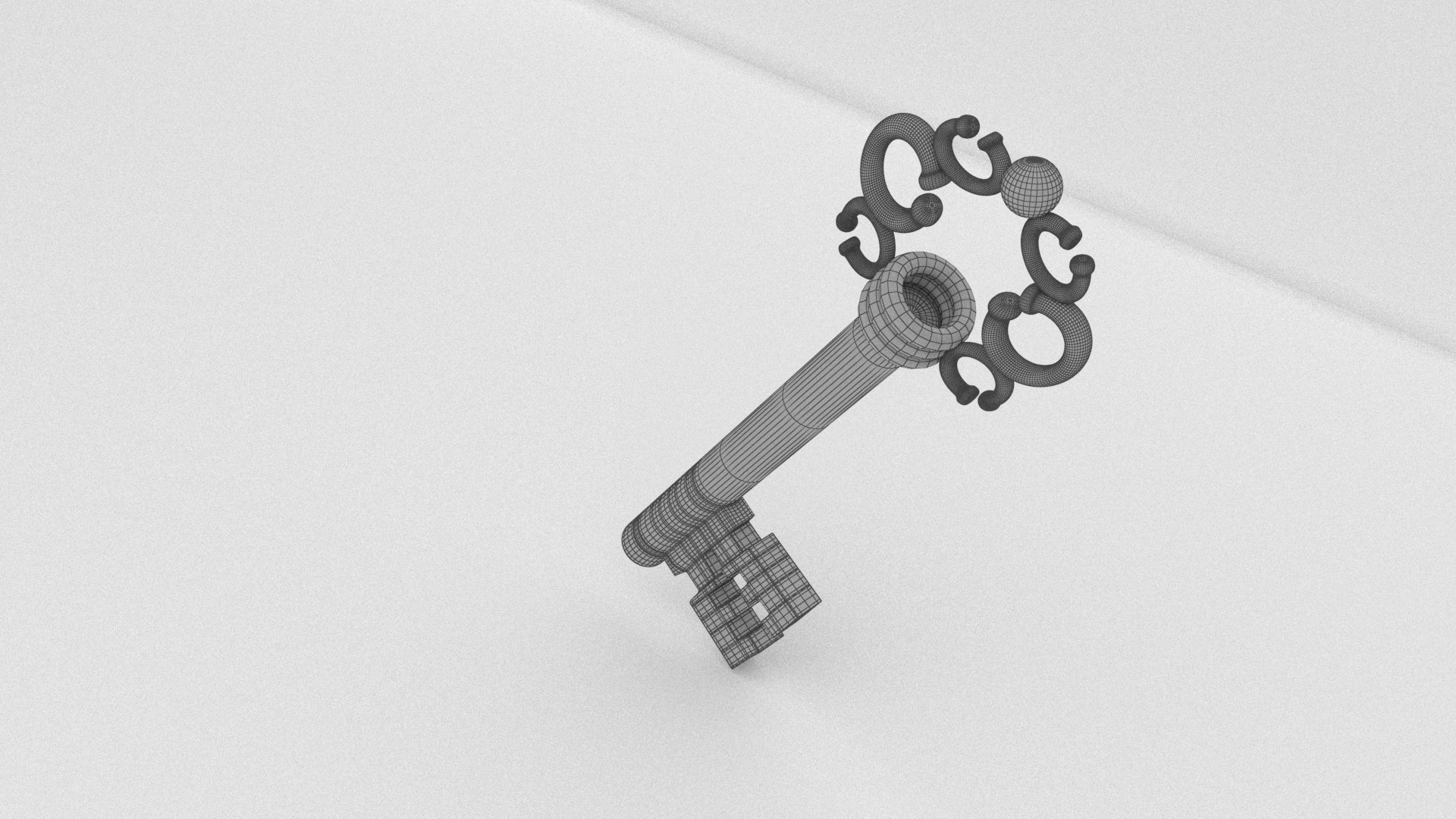 Medieval Gold Key 3D - TurboSquid 1365447