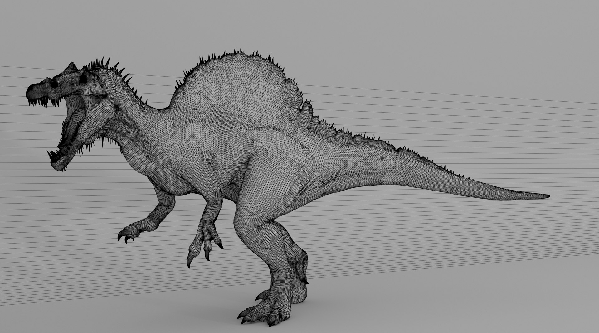 Dinosaur Back Spinosaurus 3D - TurboSquid 2173026