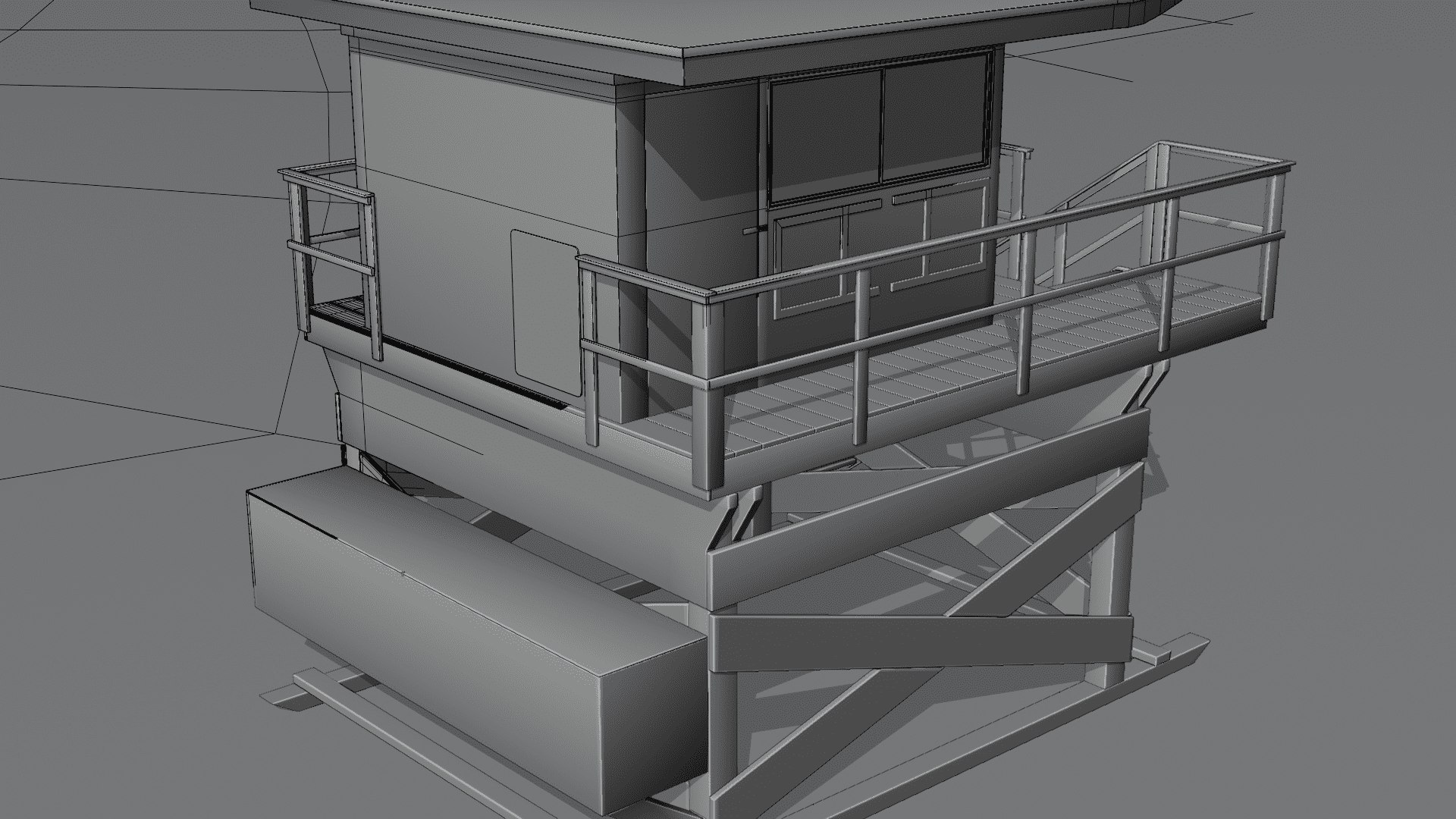 3D Lifeguard Tower - TurboSquid 1993009