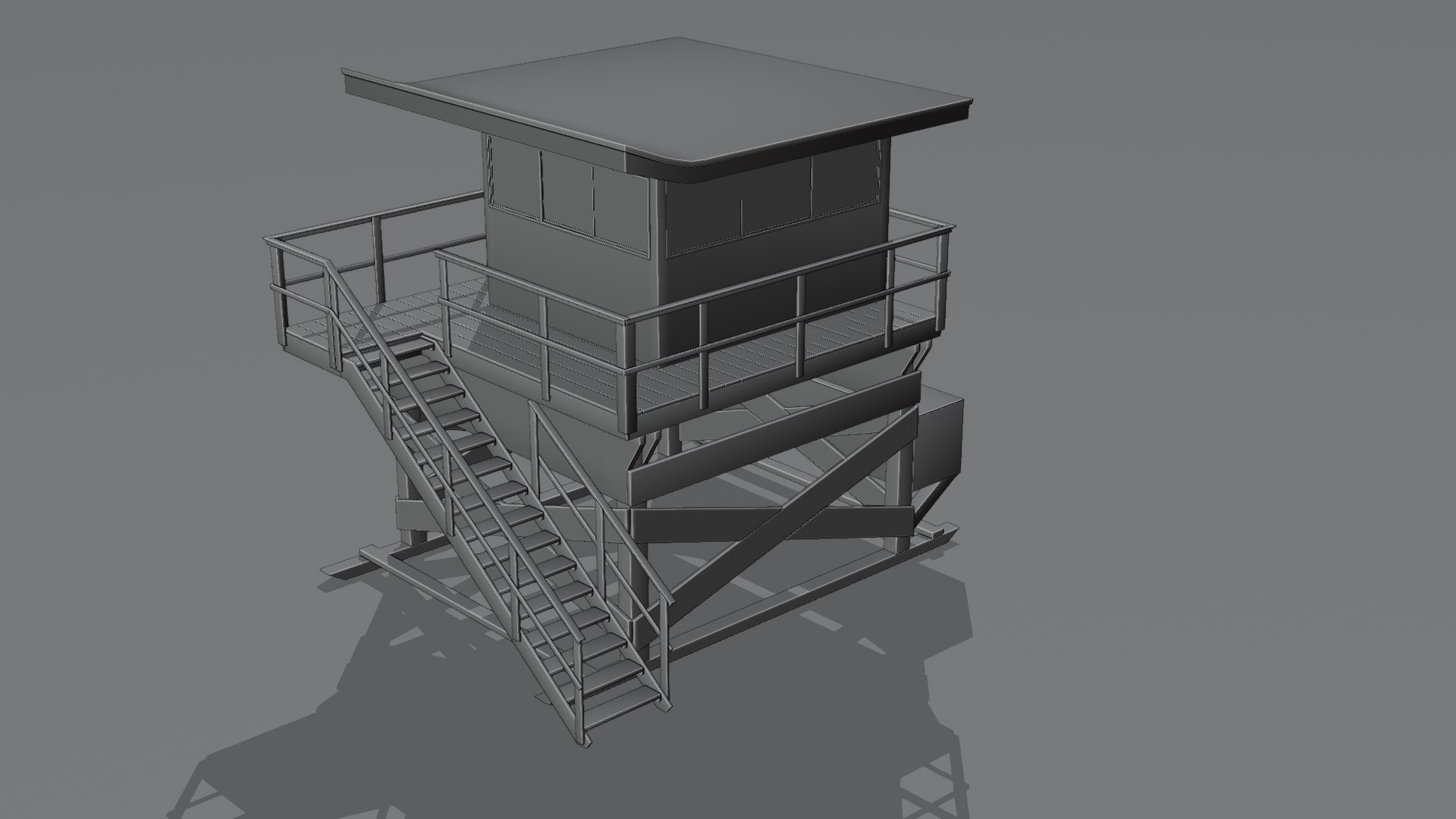 3D Lifeguard Tower - TurboSquid 1993009