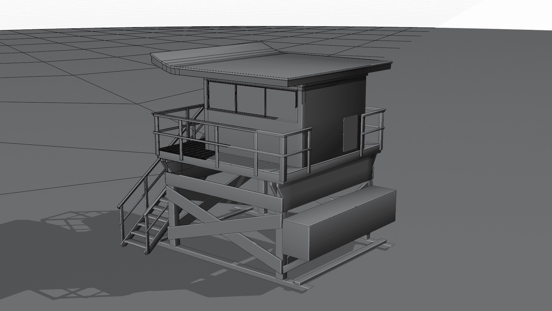 3D Lifeguard Tower - TurboSquid 1993009