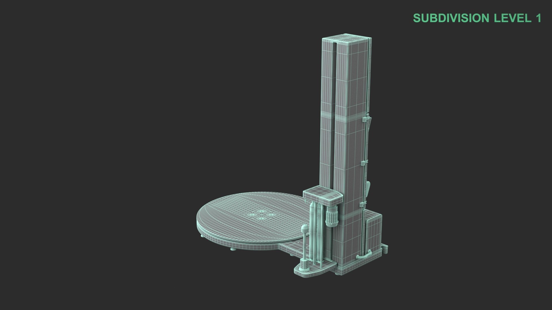 Pallet Turntable Wrapping Machine 3D Model - TurboSquid 2344118