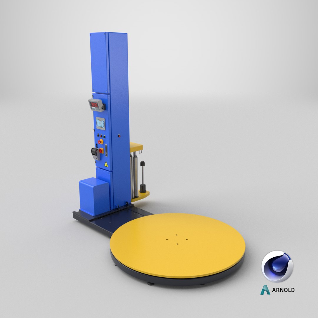 Pallet Turntable Wrapping Machine 3D Model - TurboSquid 2344118