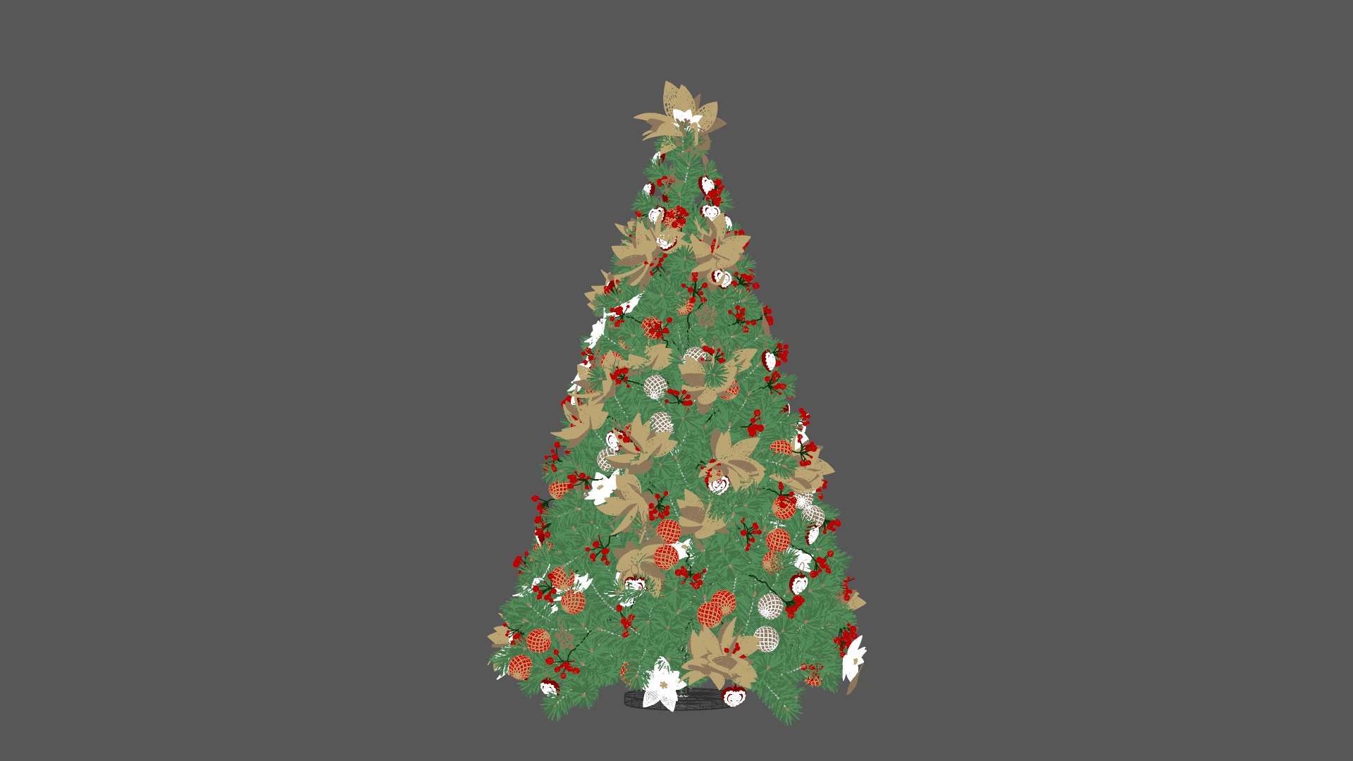 Realistic Christmas Tree 3D Model - TurboSquid 2321434