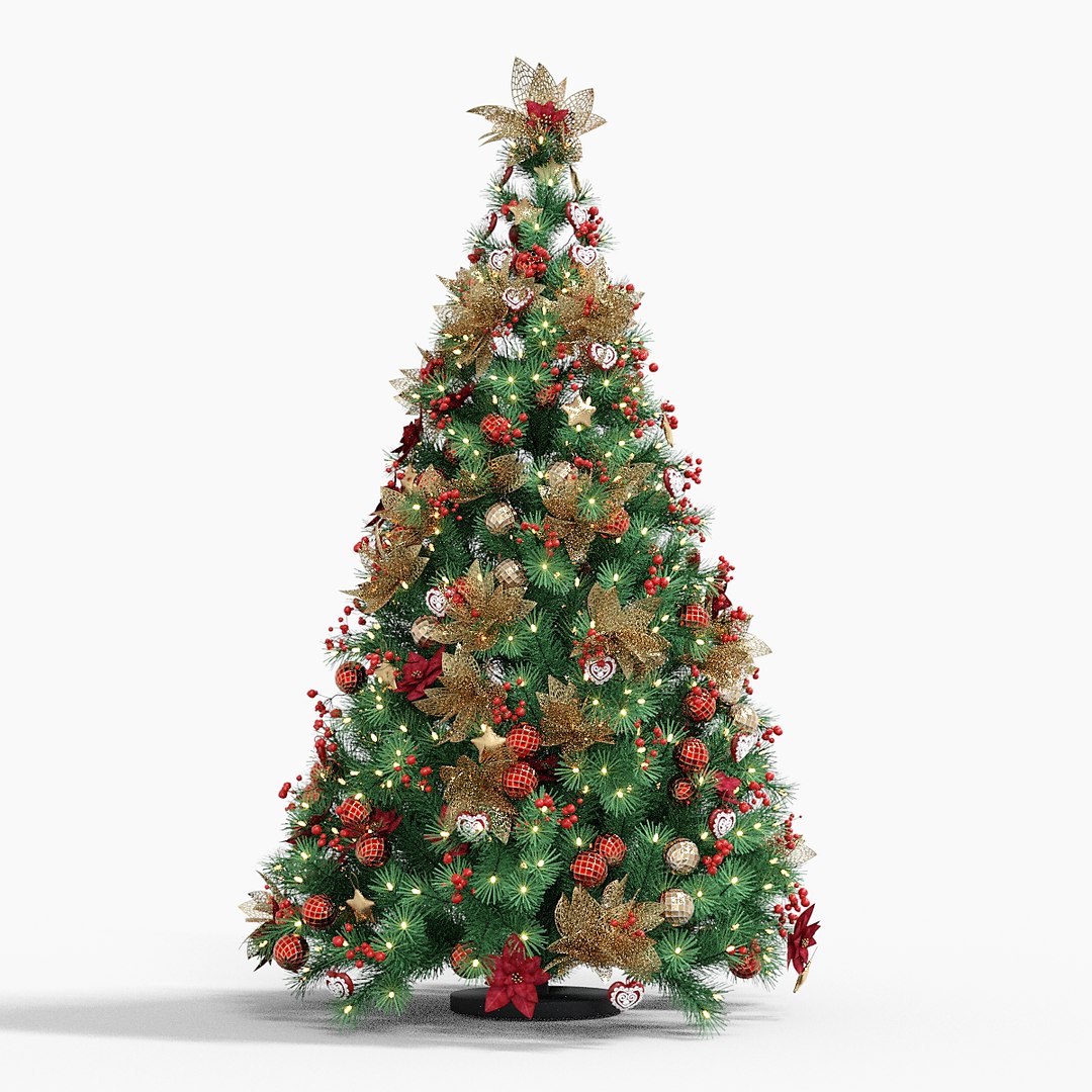 Realistic Christmas Tree 3D Model - TurboSquid 2321434