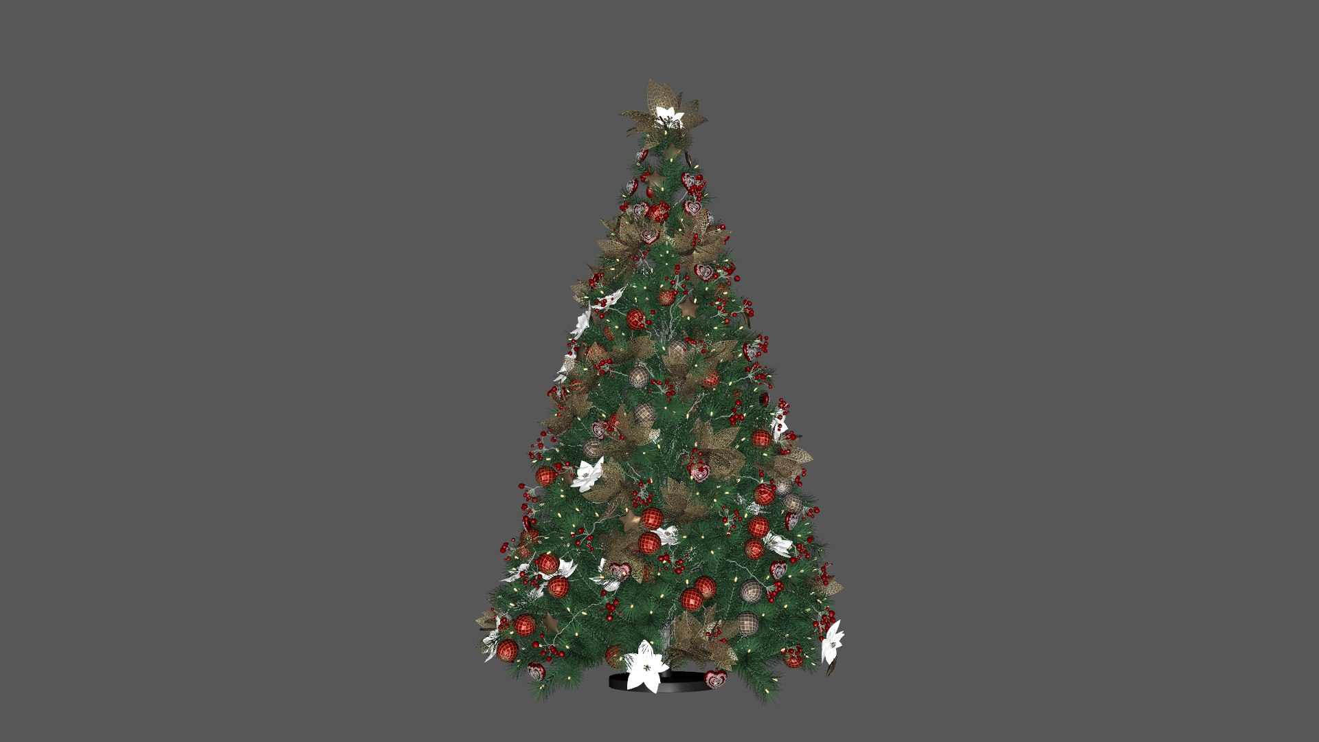 Realistic Christmas Tree 3D Model - TurboSquid 2321434