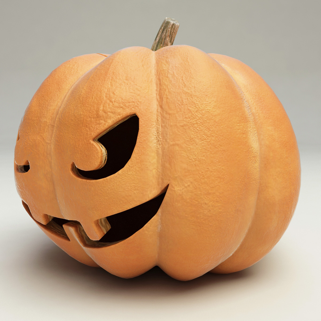 3d model halloween pumpkin