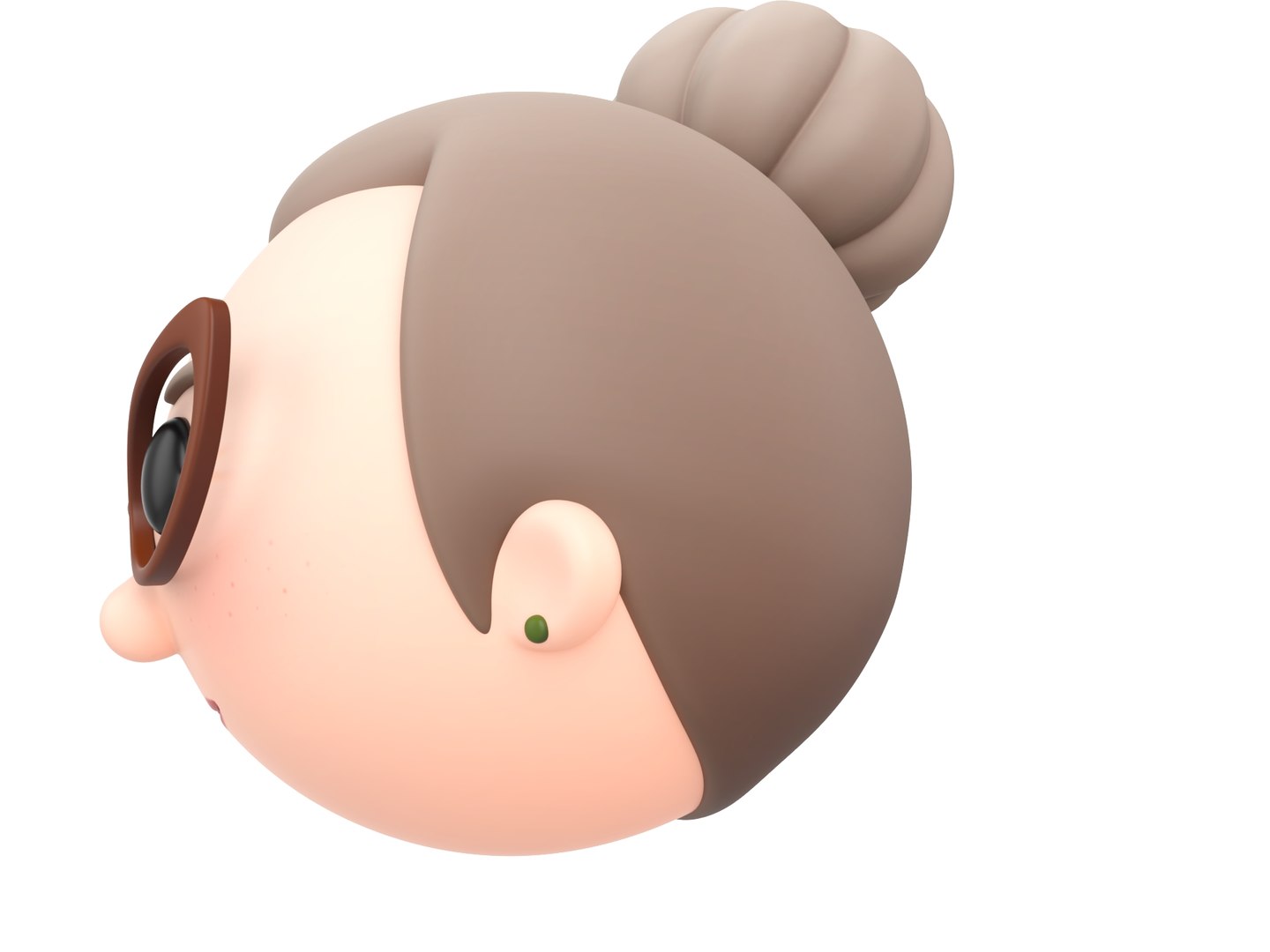 Prop296 Old Woman Head 3D Model - TurboSquid 2230873