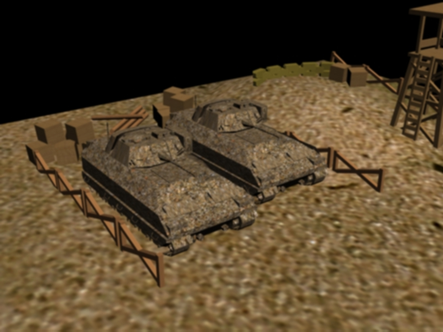 free military base 3d model