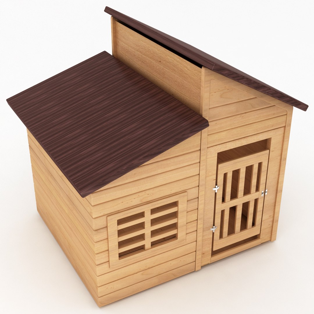 3d model dog house