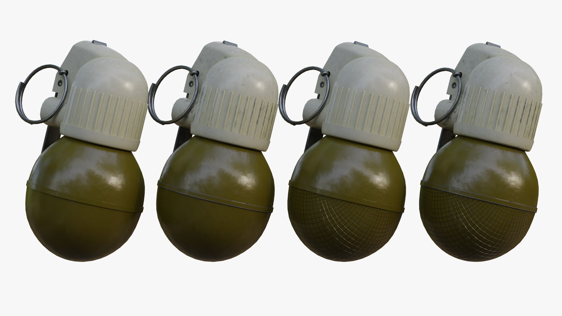 3D RGO And RGN Hand Grenades Model - TurboSquid 2244171