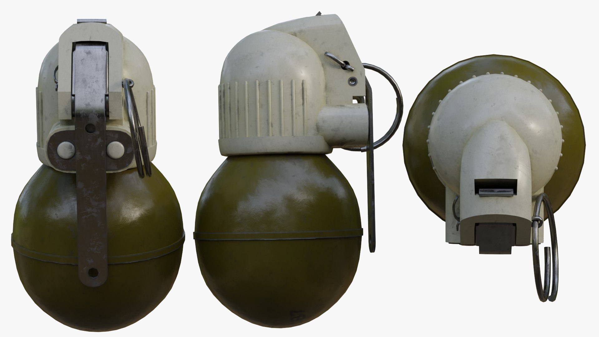 3D RGO And RGN Hand Grenades Model - TurboSquid 2244171