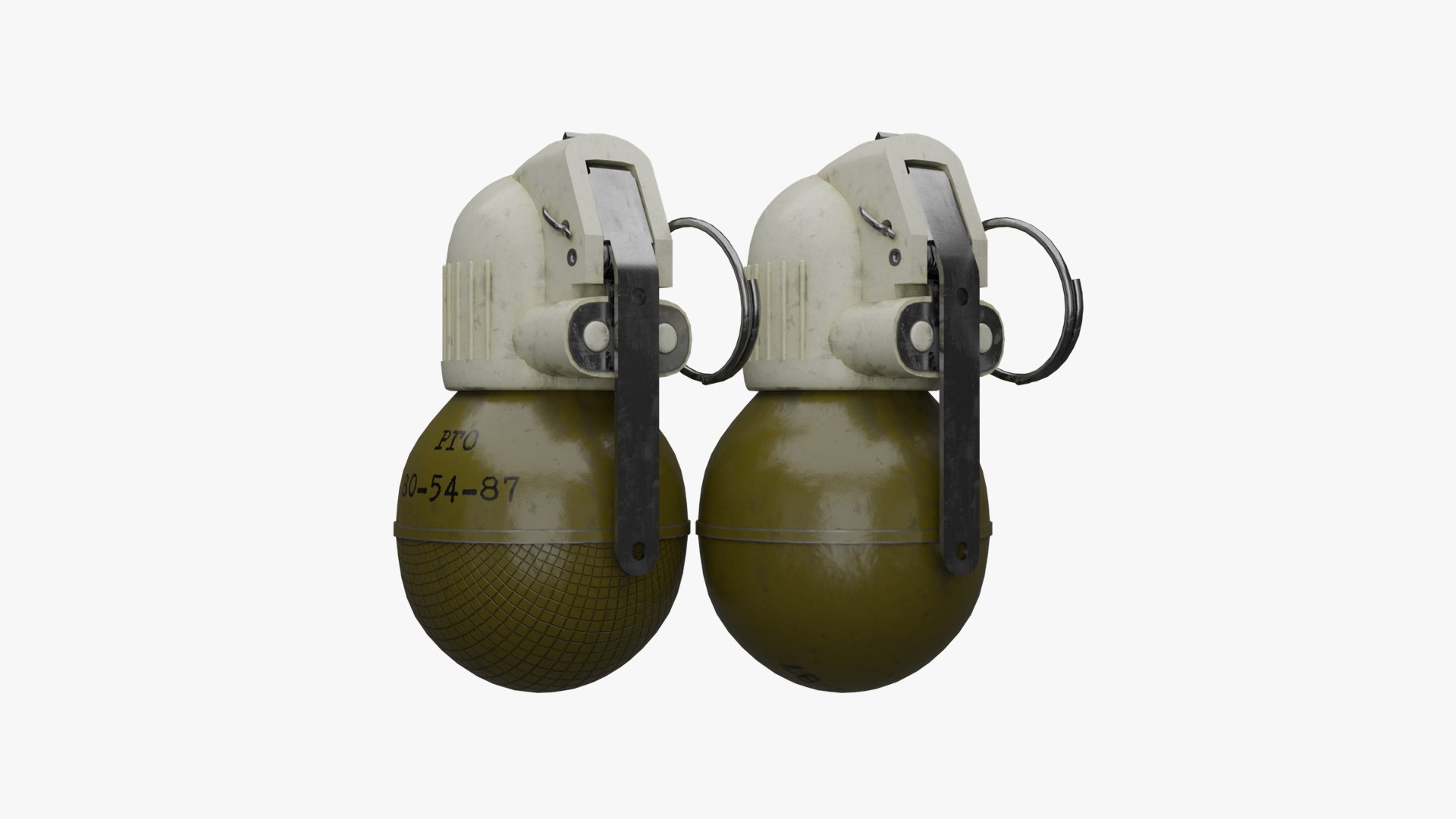 3D RGO And RGN Hand Grenades Model - TurboSquid 2244171