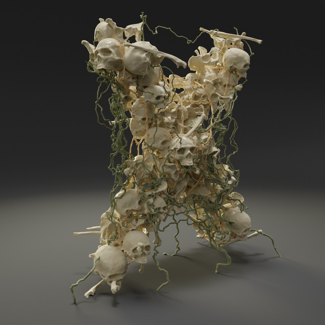 Letter x bones skeleton 3D model - TurboSquid 1546370