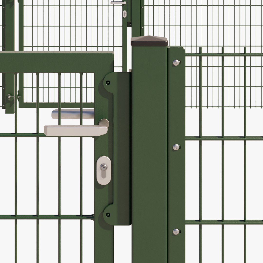 3D German Mesh Fence Model - TurboSquid 1983226