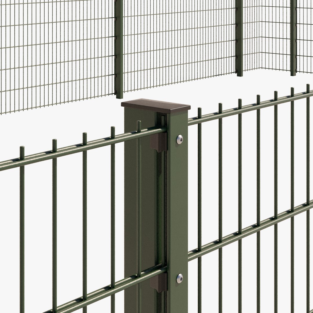 3D German Mesh Fence Model - TurboSquid 1983226