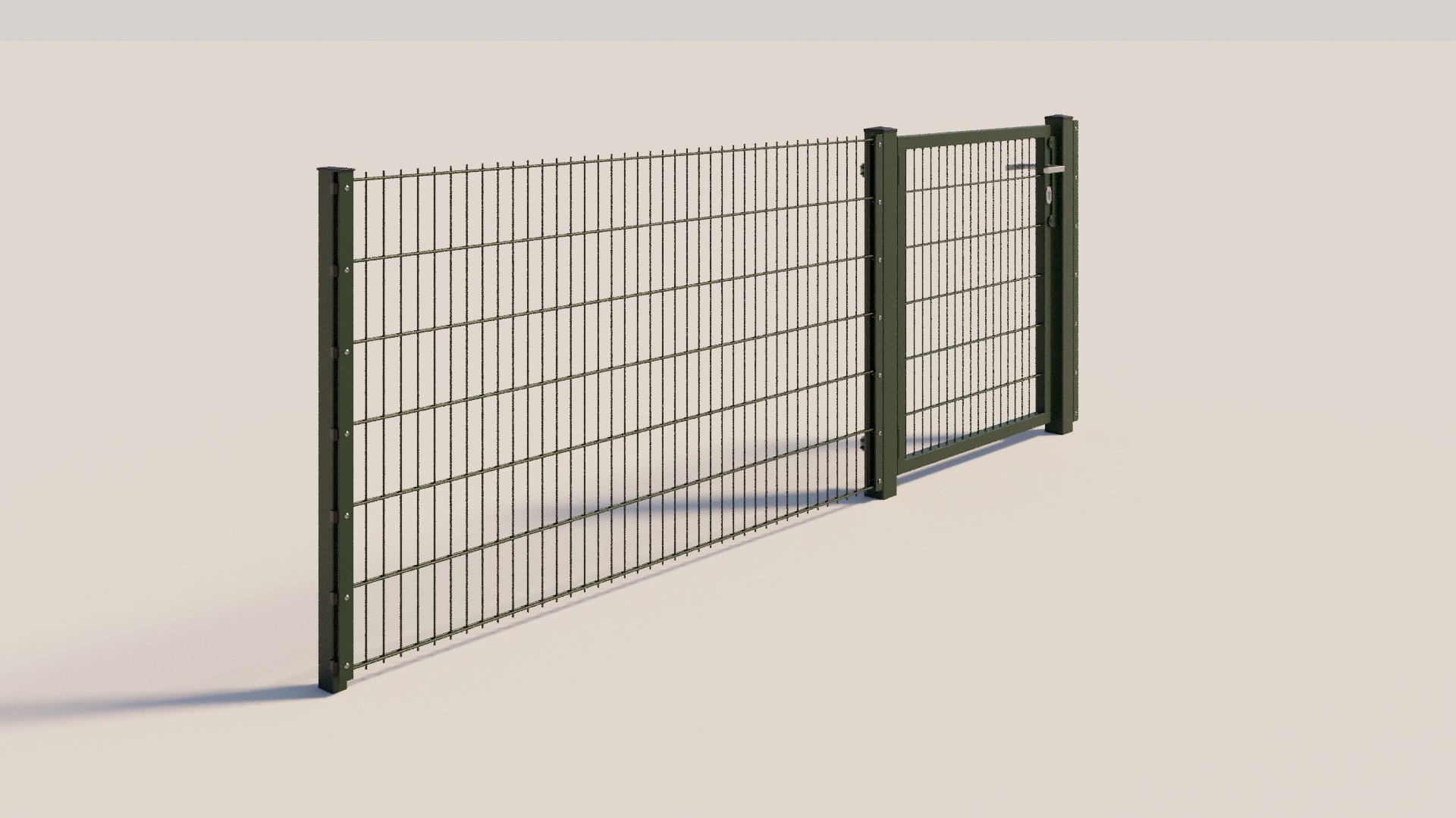 3D German Mesh Fence Model - TurboSquid 1983226