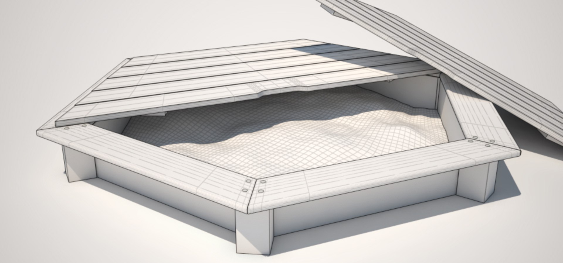 3d Model Sand Box Sandbox