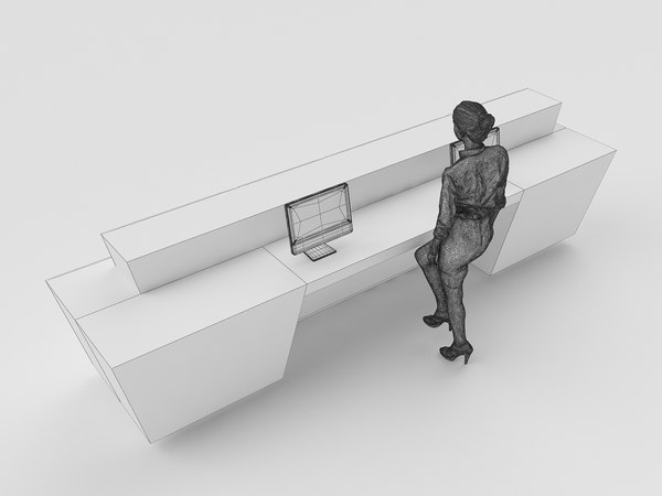 Reception Desk - 003 3D model - TurboSquid 1987959