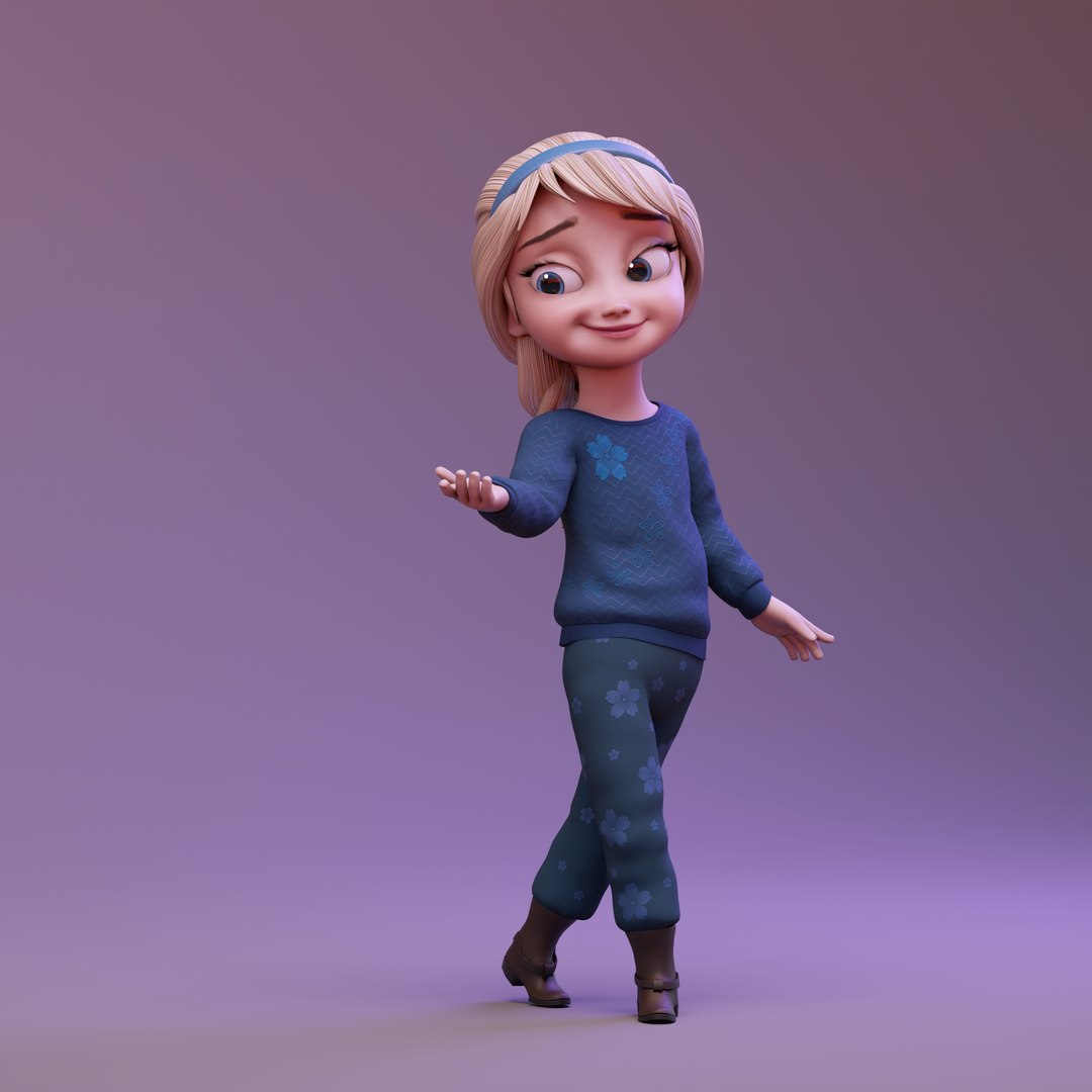 Elsa Youngelsa 3D Model - TurboSquid 1670147