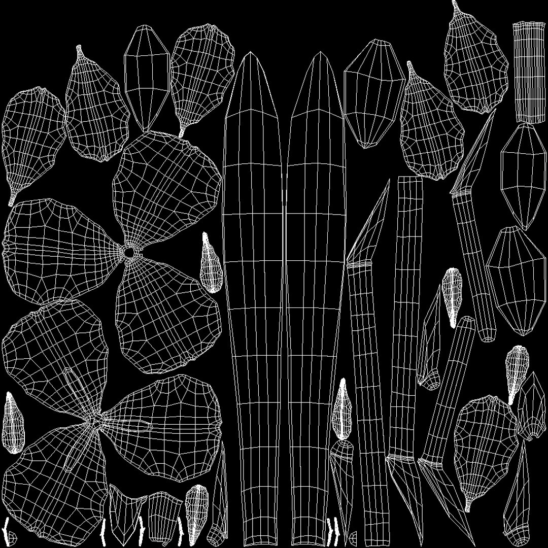 Iris Bouquet Flower model - TurboSquid 1978424