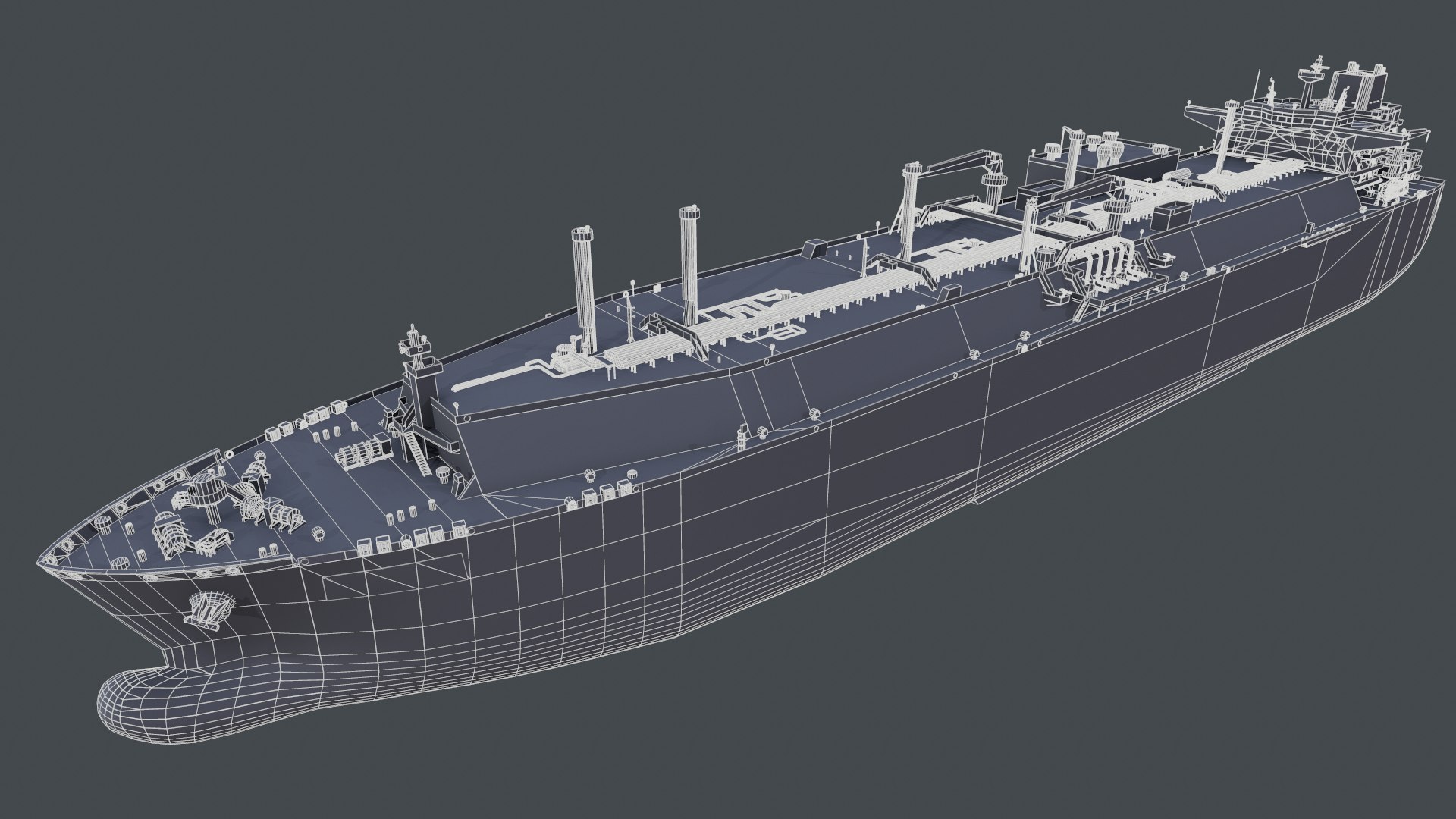 3D Model LNG Ship Real-time - TurboSquid 2290273