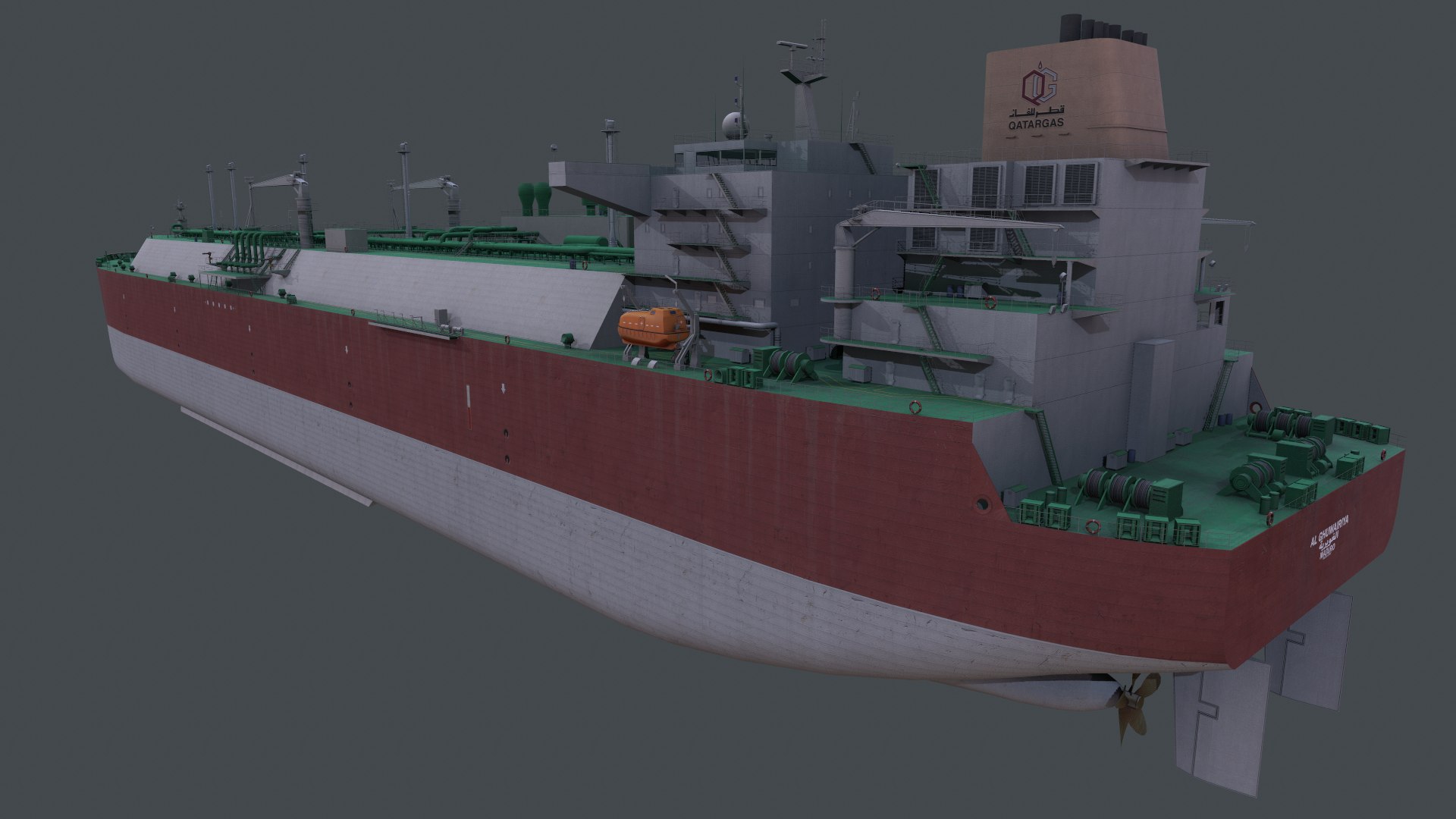 3D Model LNG Ship Real-time - TurboSquid 2290273