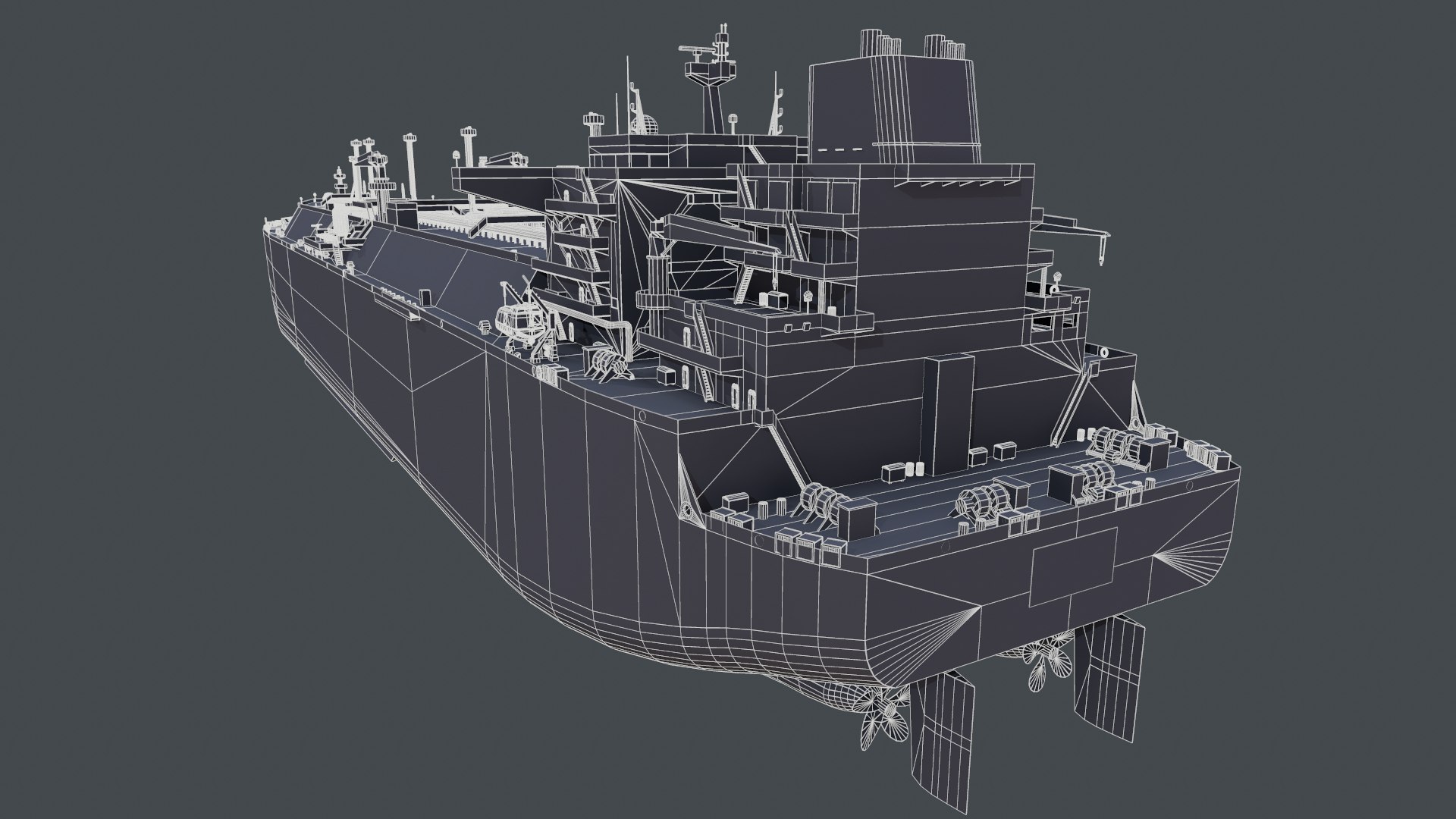 3D Model LNG Ship Real-time - TurboSquid 2290273