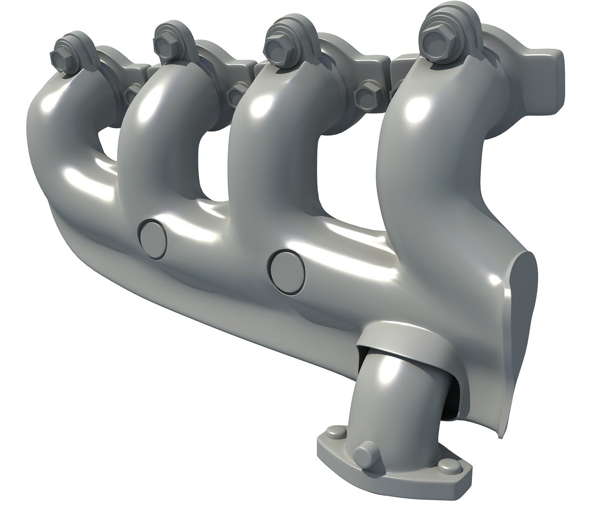 3D Engine Exhaust Manifolds Model - TurboSquid 1173286