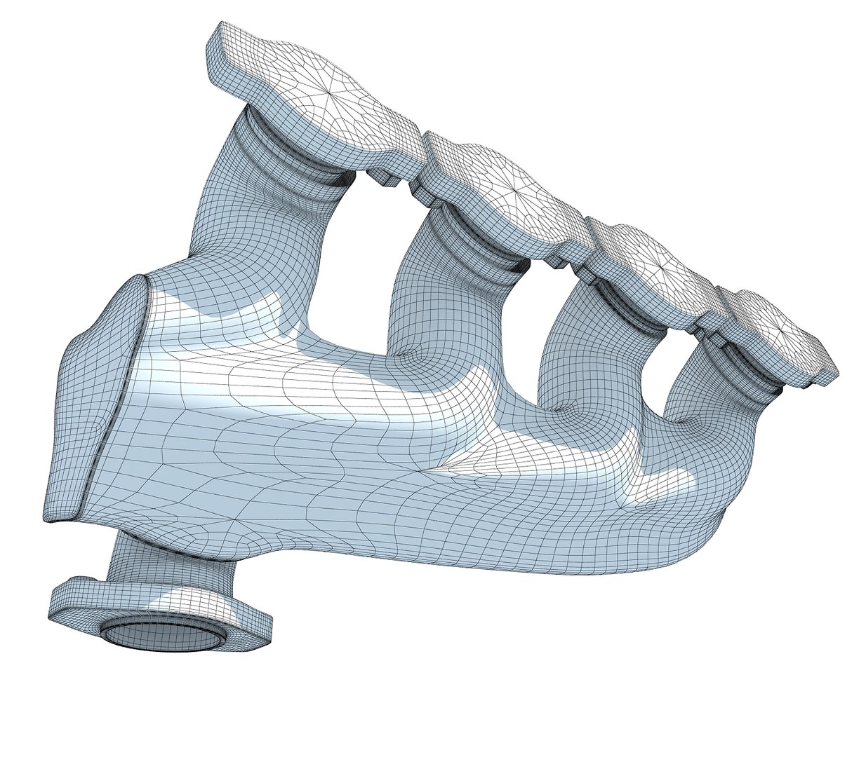 3D Engine Exhaust Manifolds Model - TurboSquid 1173286