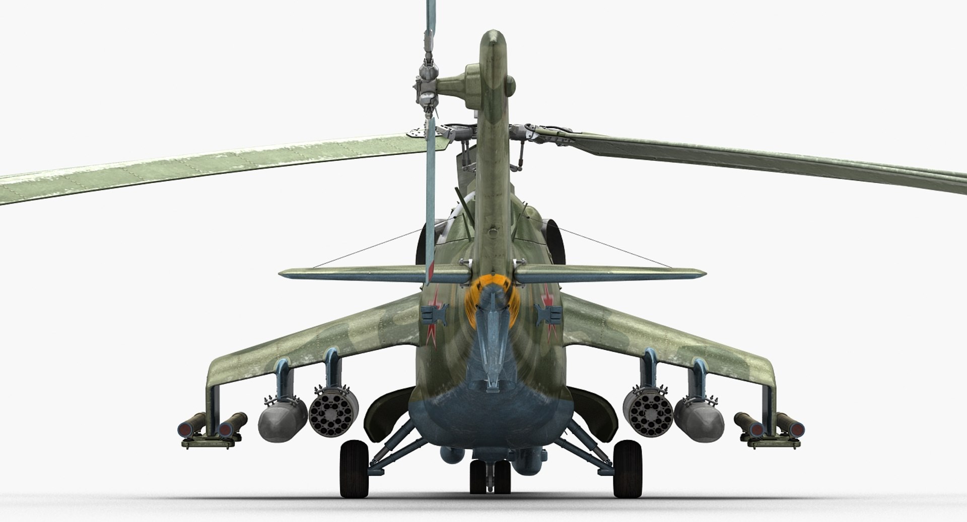 Mil Mi-24 Hind Helicopter Model - TurboSquid 1184201