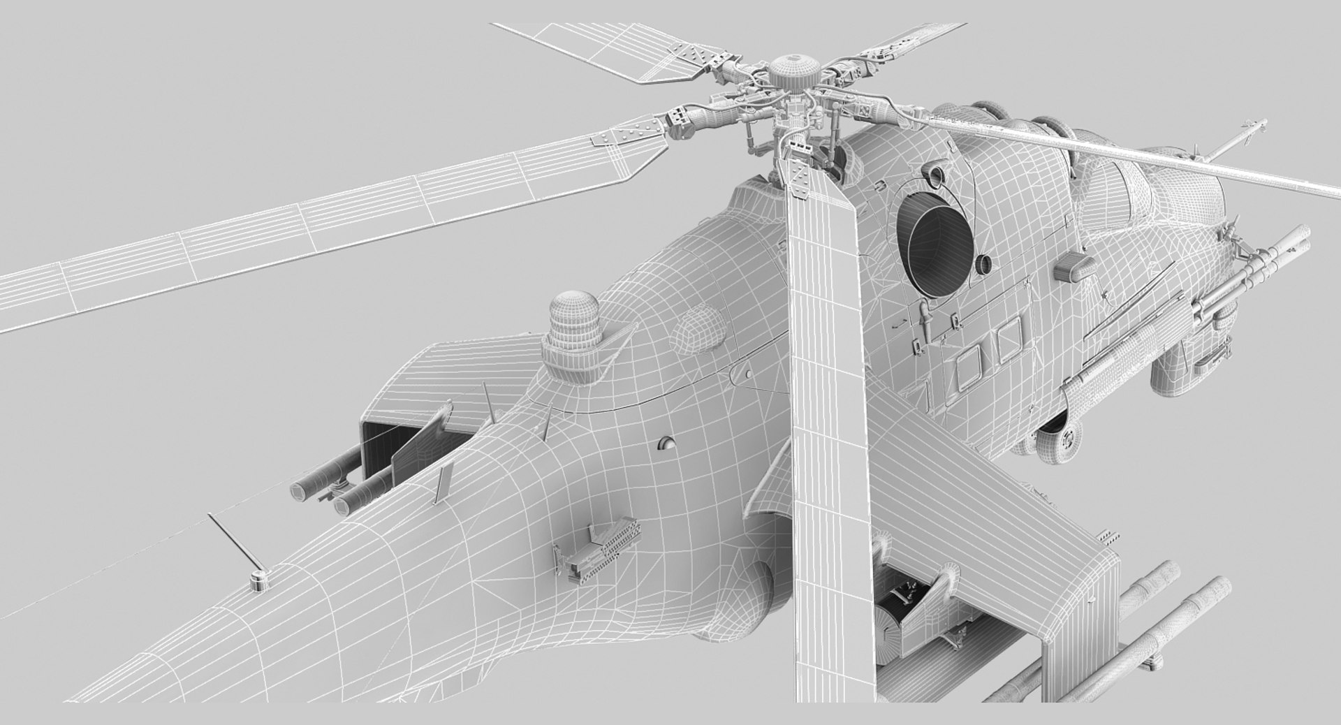 Mil Mi-24 Hind Helicopter Model - TurboSquid 1184201