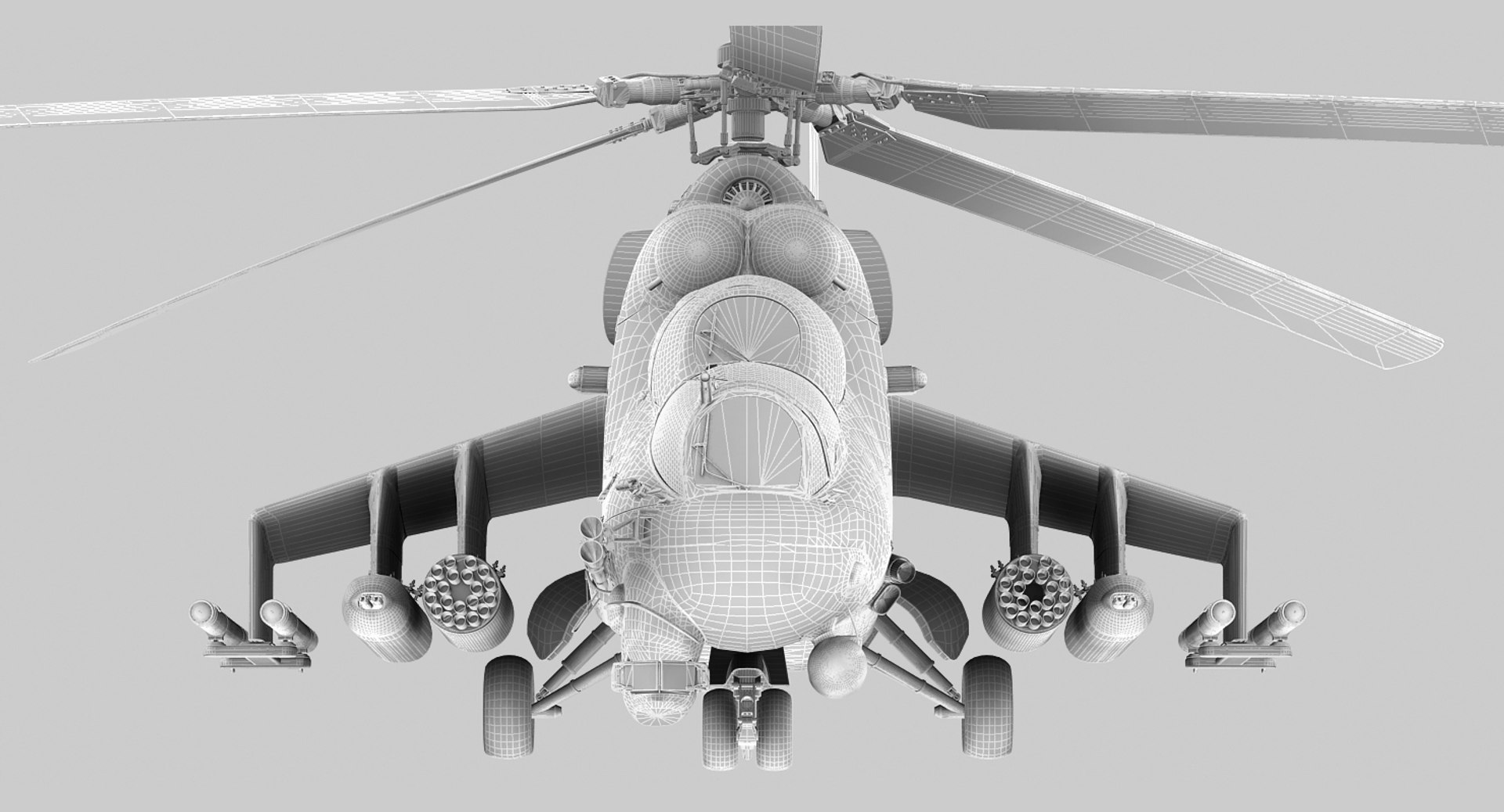 Mil Mi-24 Hind Helicopter Model - TurboSquid 1184201