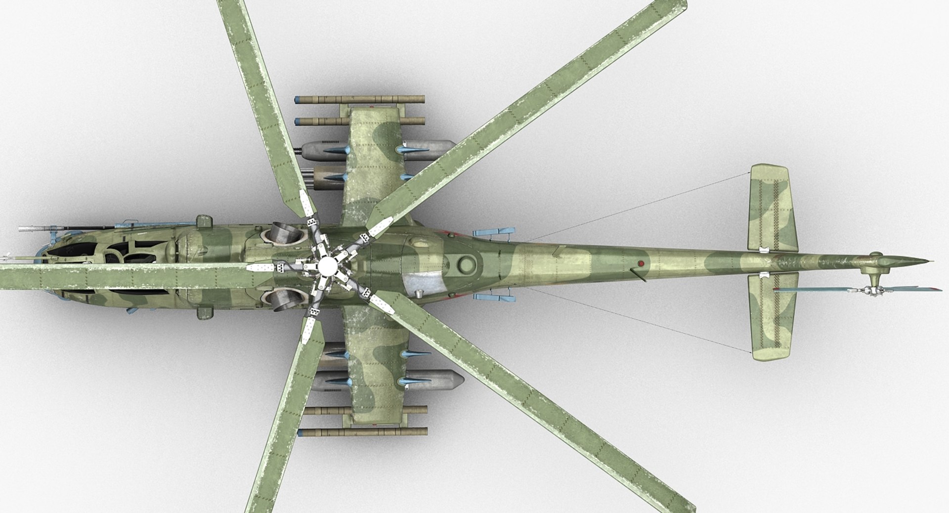 Mil Mi-24 Hind Helicopter Model - TurboSquid 1184201