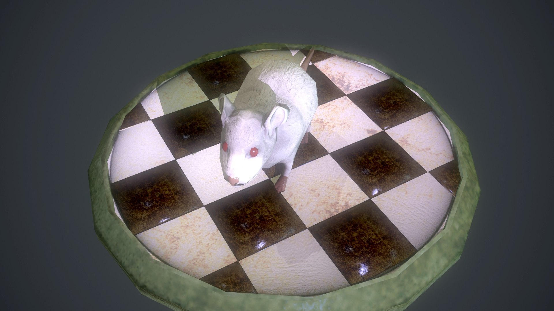 3d Model White Mouse