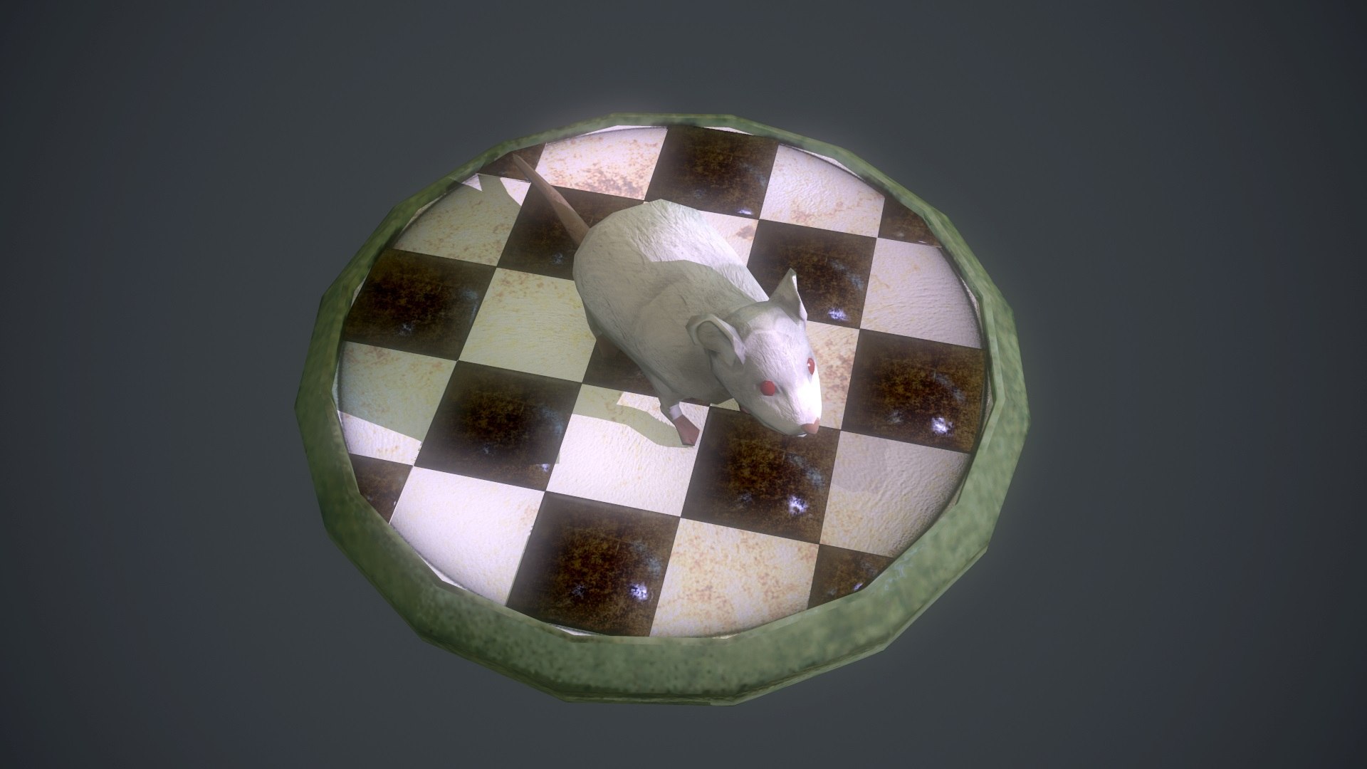 3d Model White Mouse