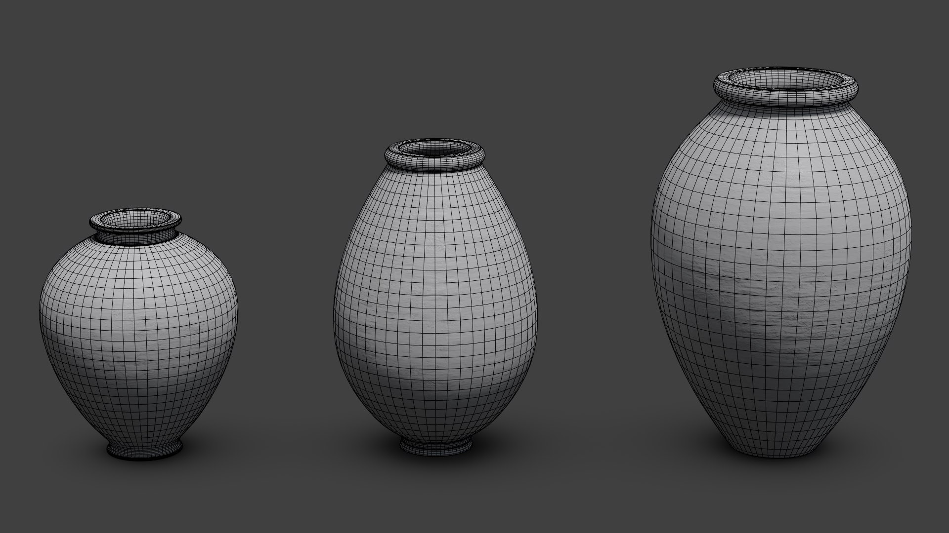 3D Clay Pottery Clean - Clay pot Bundle model - TurboSquid 1972874