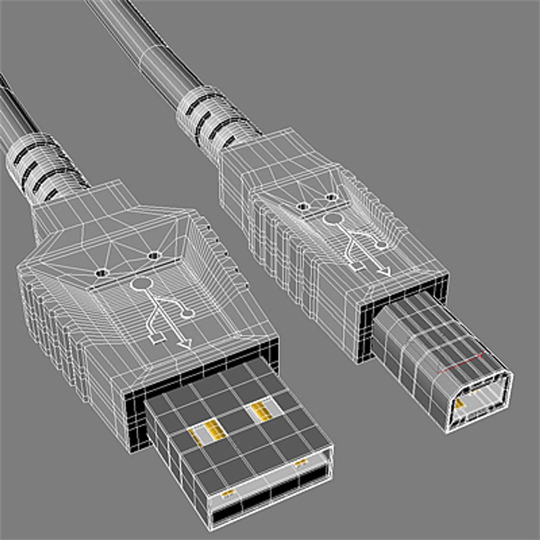 Usb Cable 3d Max