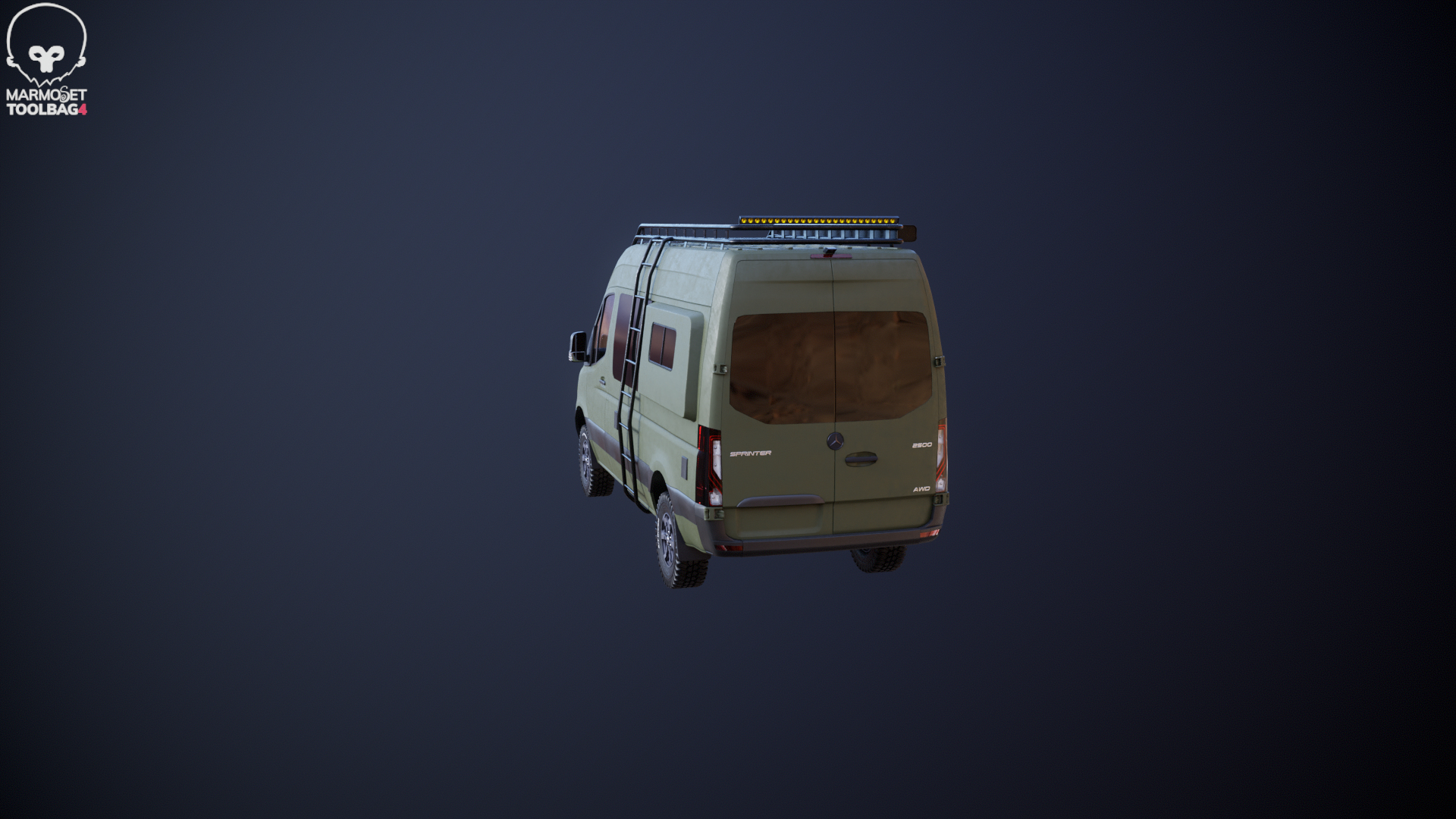 Mercedes Sprinter 4x4 Overlan Camper Military Green 3D - TurboSquid 2285277