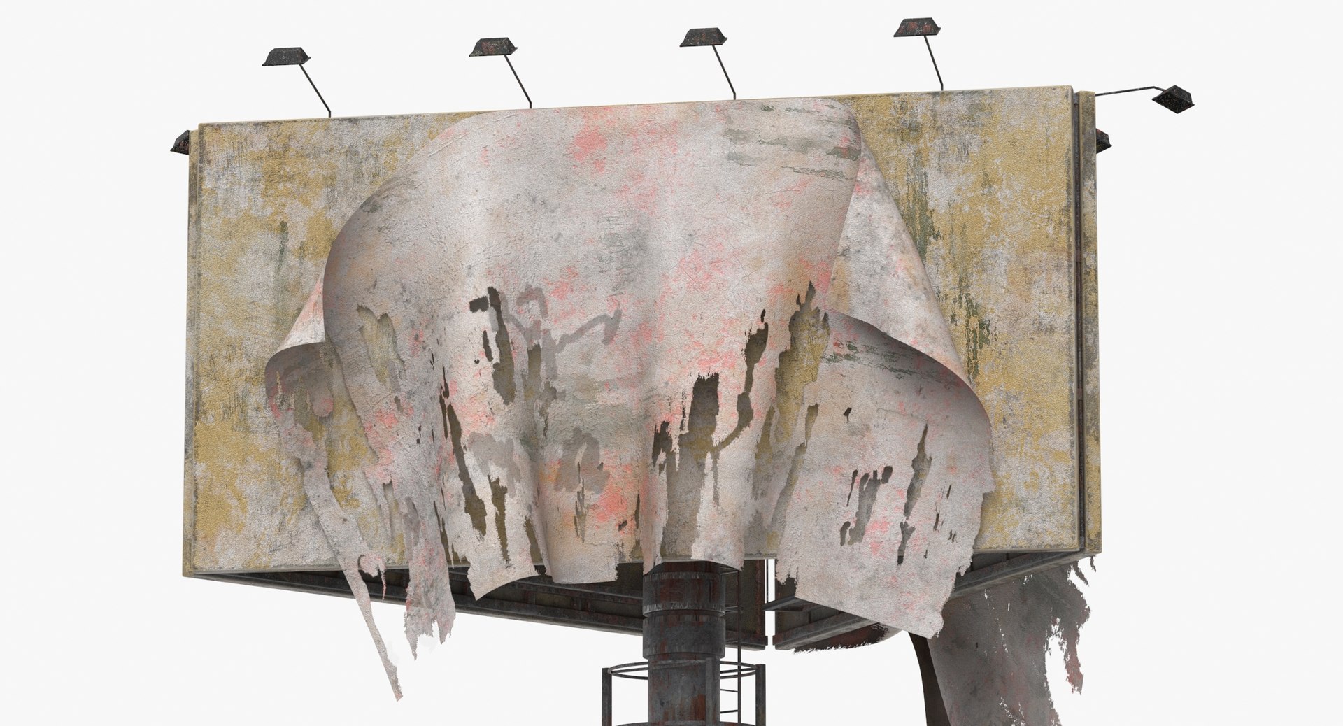 3D Regular Billboard 06 Damaged - TurboSquid 1893508