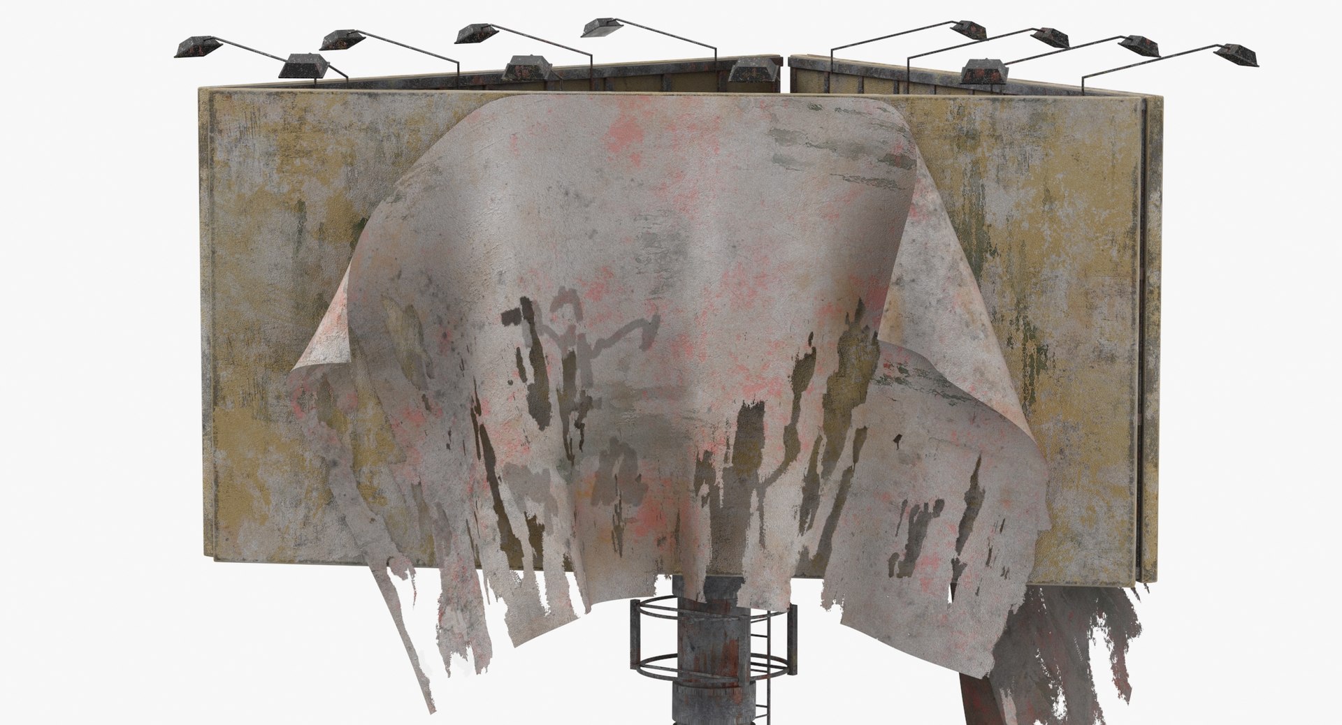 3D Regular Billboard 06 Damaged - TurboSquid 1893508