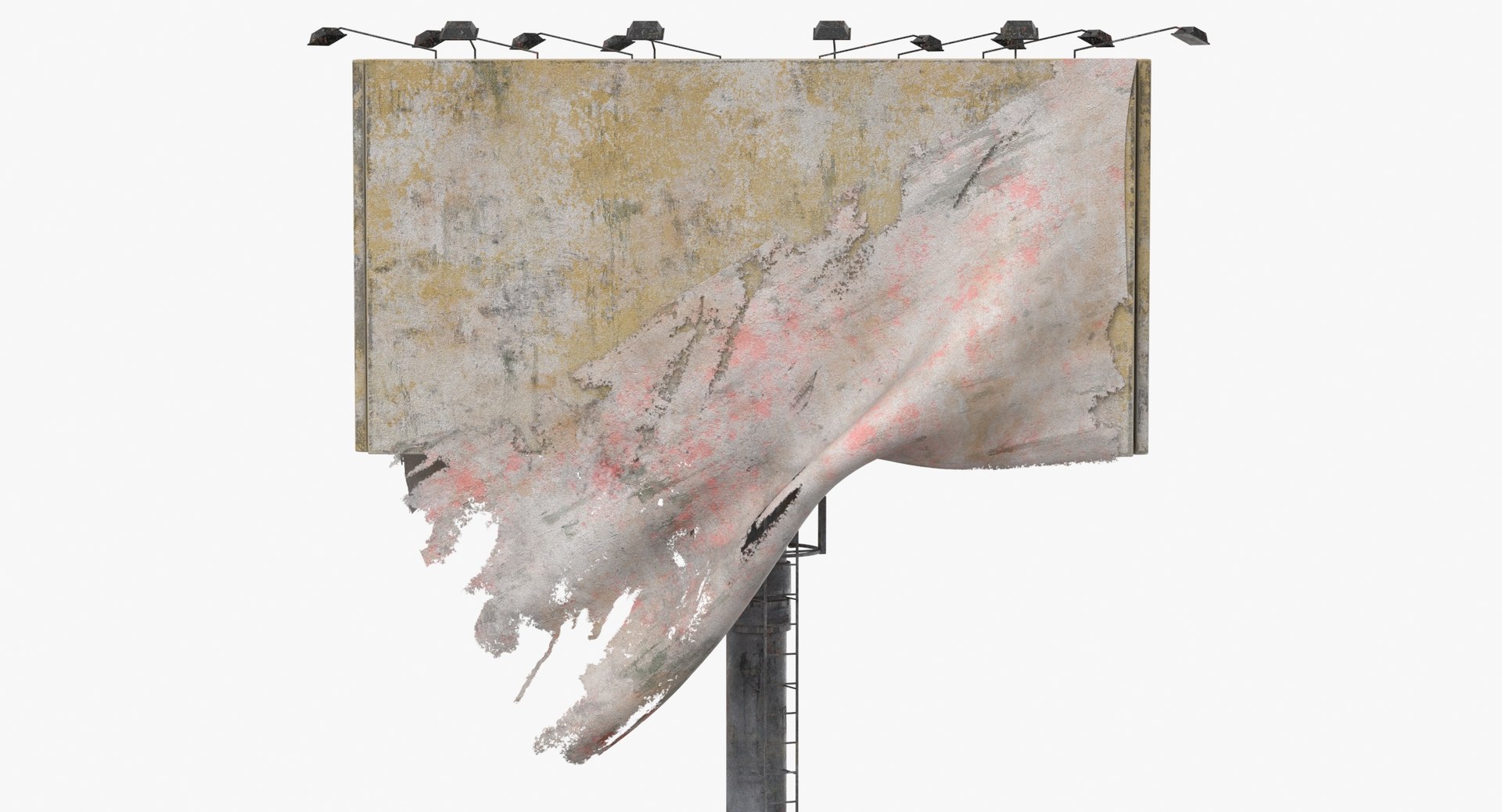 3D Regular Billboard 06 Damaged - TurboSquid 1893508