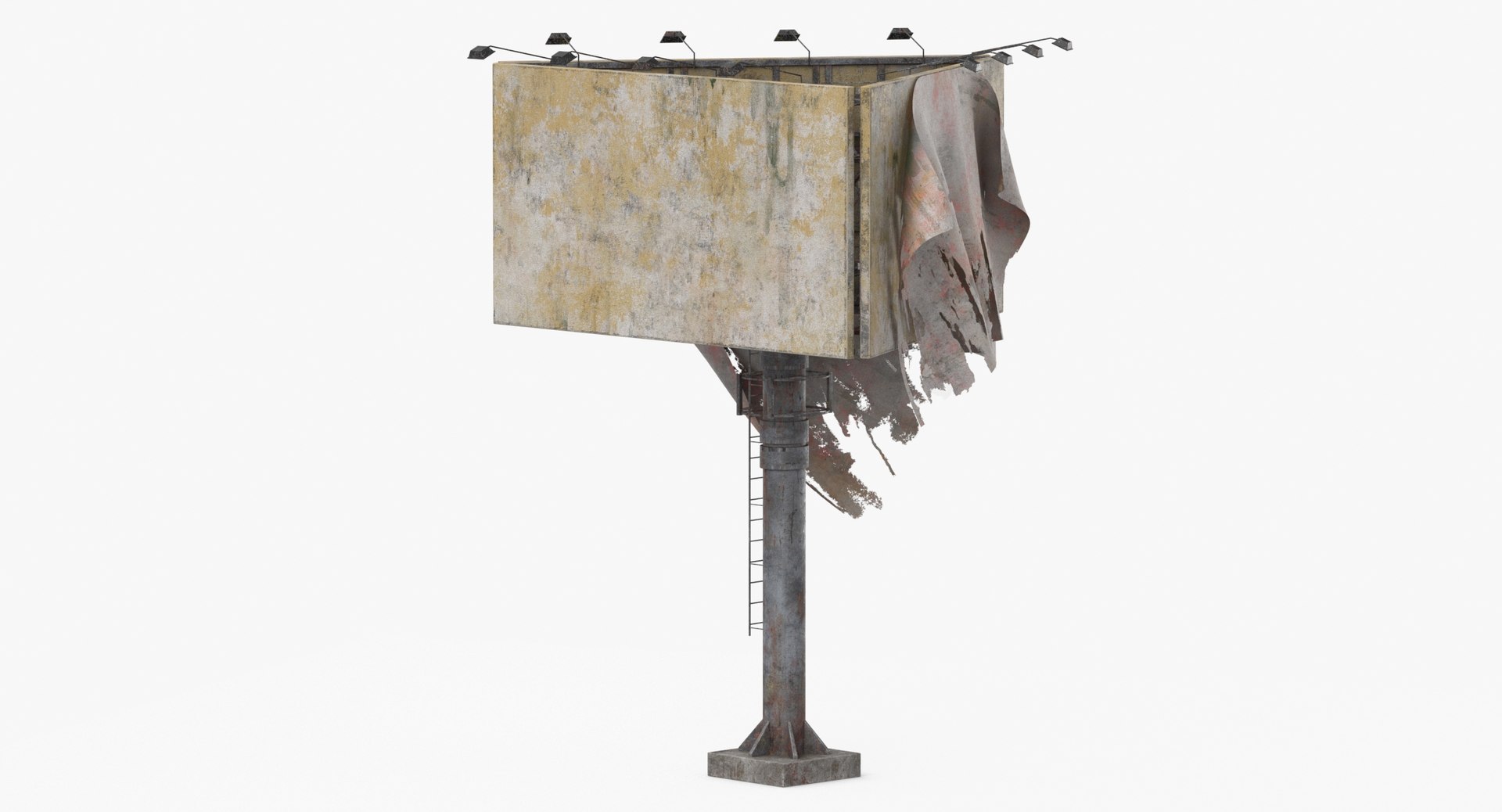 3D Regular Billboard 06 Damaged - TurboSquid 1893508